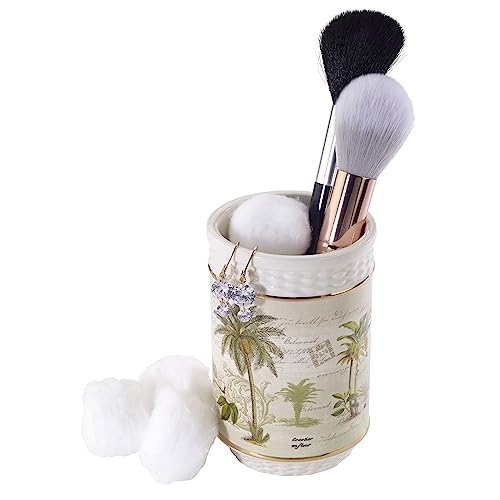 Avanti Linens - Tumbler, Multipurpose Organizer, Tropical Inspired Bathroom Accessories (Colony Palm Collection)