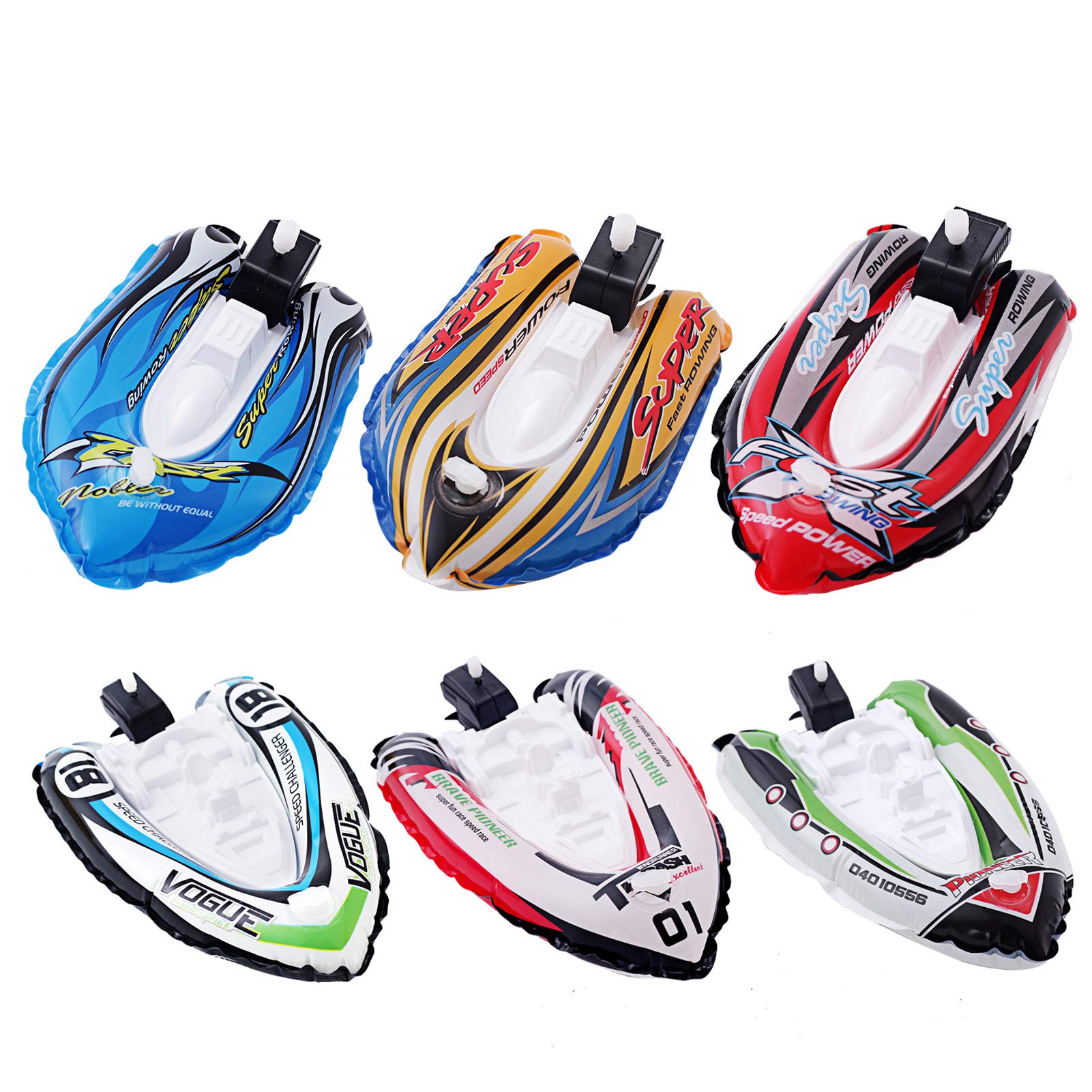 Bath Toy,Pool Toy,Wind up Toy,6 Pack Cochain Speed Boat Toy Set，Yacht Toy in Bathtub, Bathroom Pool Bath Time， Swimming Pool,Outdoor Water Toy for Boys Girls Kids Toddlers