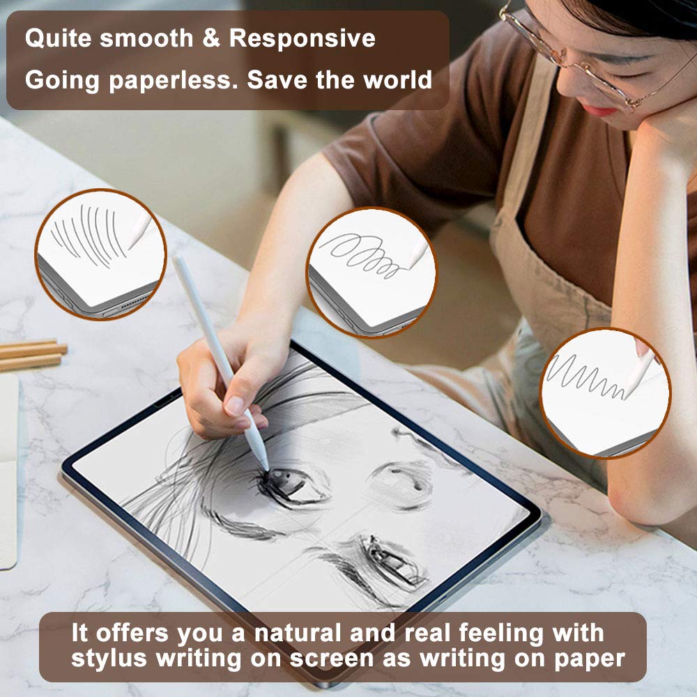 2PCS Anti Glare Screen Protector Compatible with iPad Pro 11",High Touch Sensitivity Screen PET Matte Film Compatible with i Pad 11 Inches 2018/2019 Release