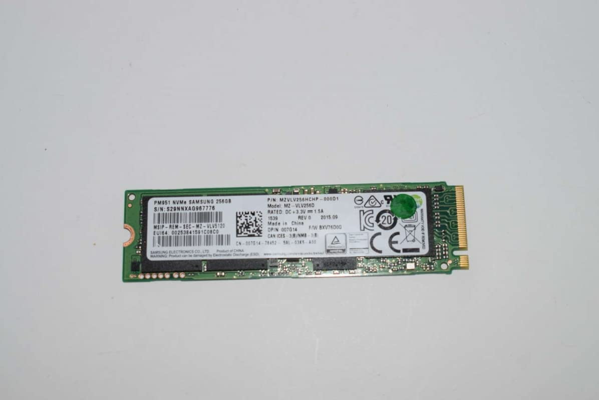 FMB-I Compatible with 07G14 Replacement for Dell 256gb 3.0 X4 Nvme M.2 2280 AW17R3-4175SLV xps 13 (9350)