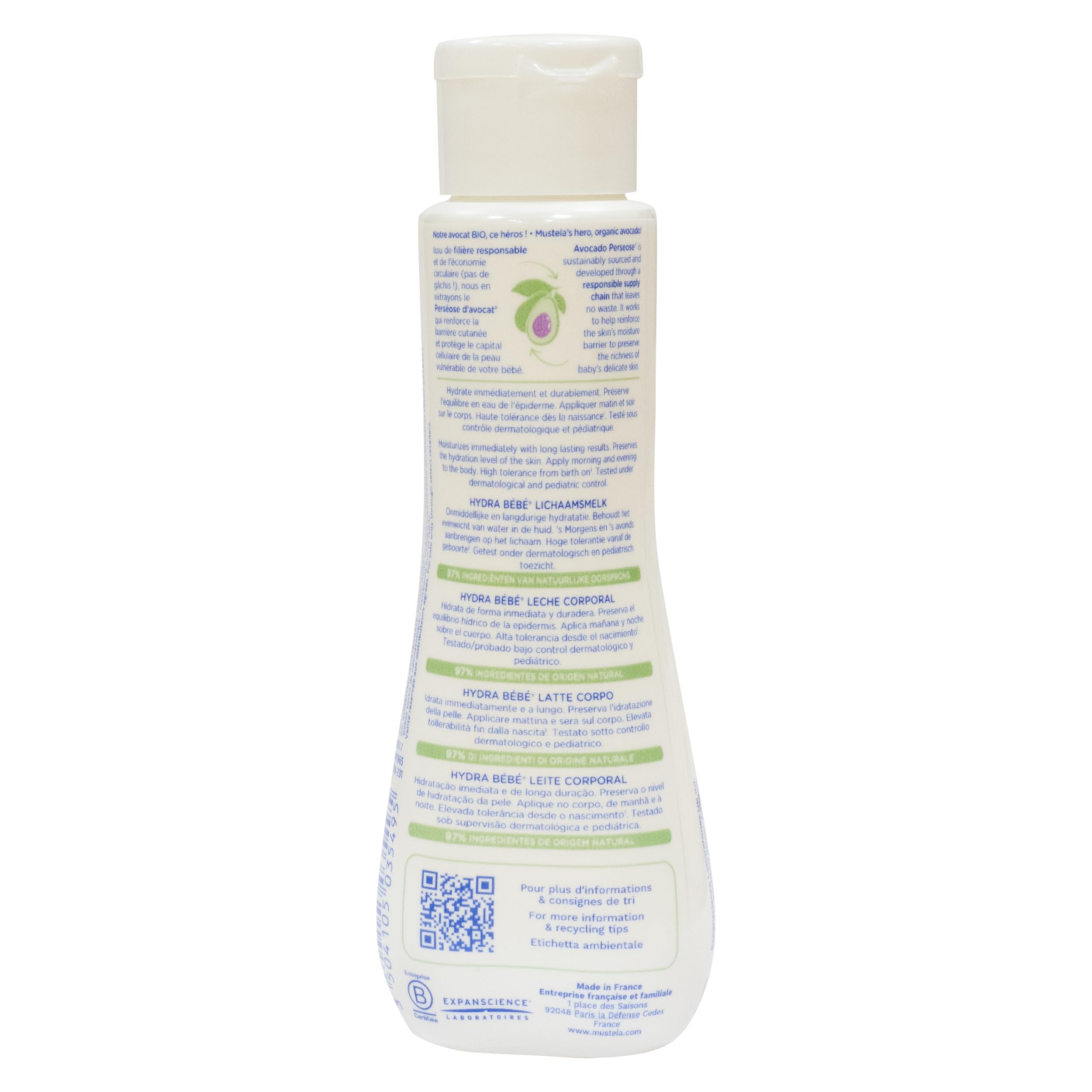 Mustela Hydra New Bebe Body Lotion, 3.38 oz