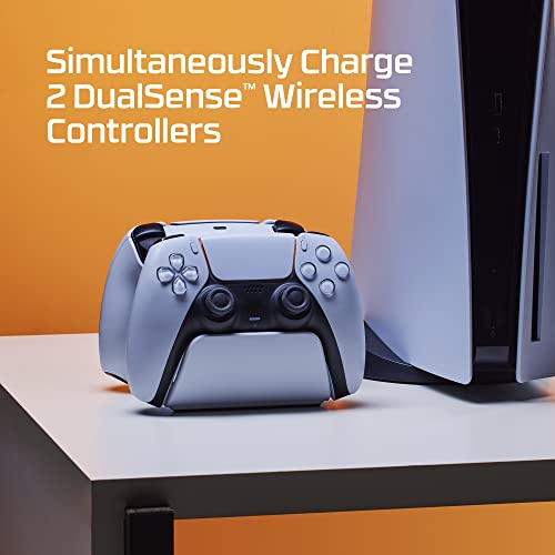 HyperX ChargePlay Duo β Charging Station for Playstation 5 DualSense Wireless Controllers, Weighted Base and Secure Docking, Compact Design, USB-C Cable Included