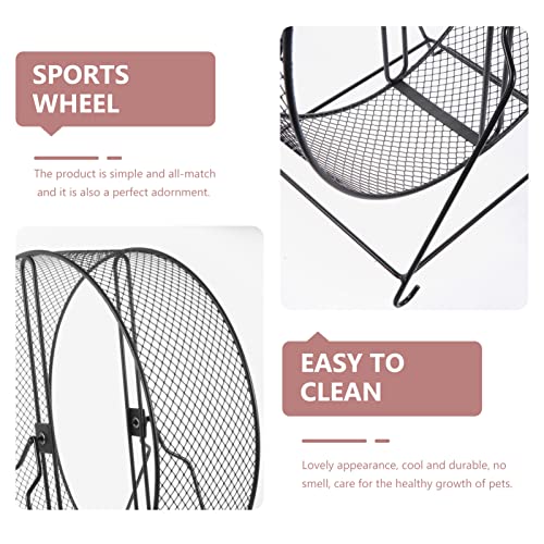 Balacoo Chinchilla Wheel Silent Hamster Exercise Wheels- Hamster Running Exercise Wheel- Hamster Running Wheels with Adjustable Stand for Hamsters Small Animals 10 Inch