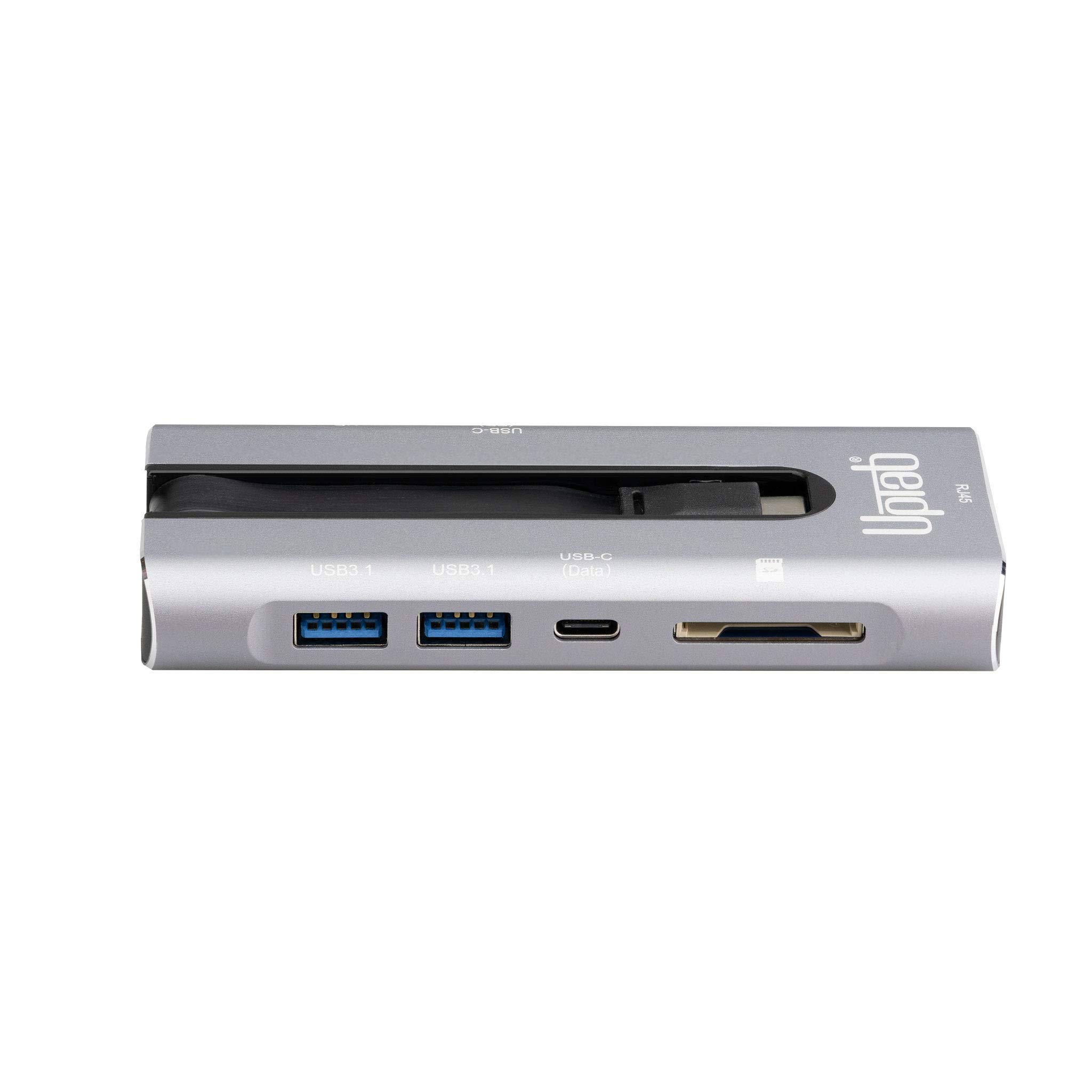 UPTab USB C 3.2 Gen 2 10Gbps 4K 60hz HDR Power Delivery 100W Hub - Compatible with Thunderbolt 3 New MacBook Pro 16in/Air iPad Pro iMac Mac Mini