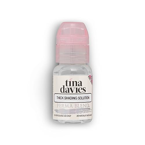 Tina Davies Professional Shading Solution - Permanent Eyebrow Makeup - Dilute Pigment - Add Depth to Machine or Manual Shaded Microblading - 1/2oz