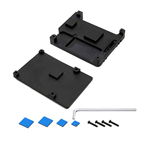 ZkeeShop Aluminum Case Alloy Armor with Cooling Heatsink Compatible for Raspberry Pi 3 Model B,Pi 3 B+,Pi 2 Model B(Not Include Raspberry Pi Board) (Without Fan)