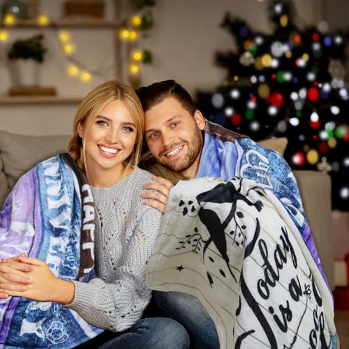 6 Year Anniversary Traditional Gifts for Her Him, 6th for Her, 6 Year Iron Anniversary Wedding Gift, Happy Anniversary Blanket Decorations Present for Women Men Couple