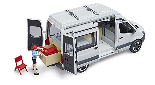 Bruder 02672 MB Sprinter Camper with Driver Figure, 1:16 Scale
