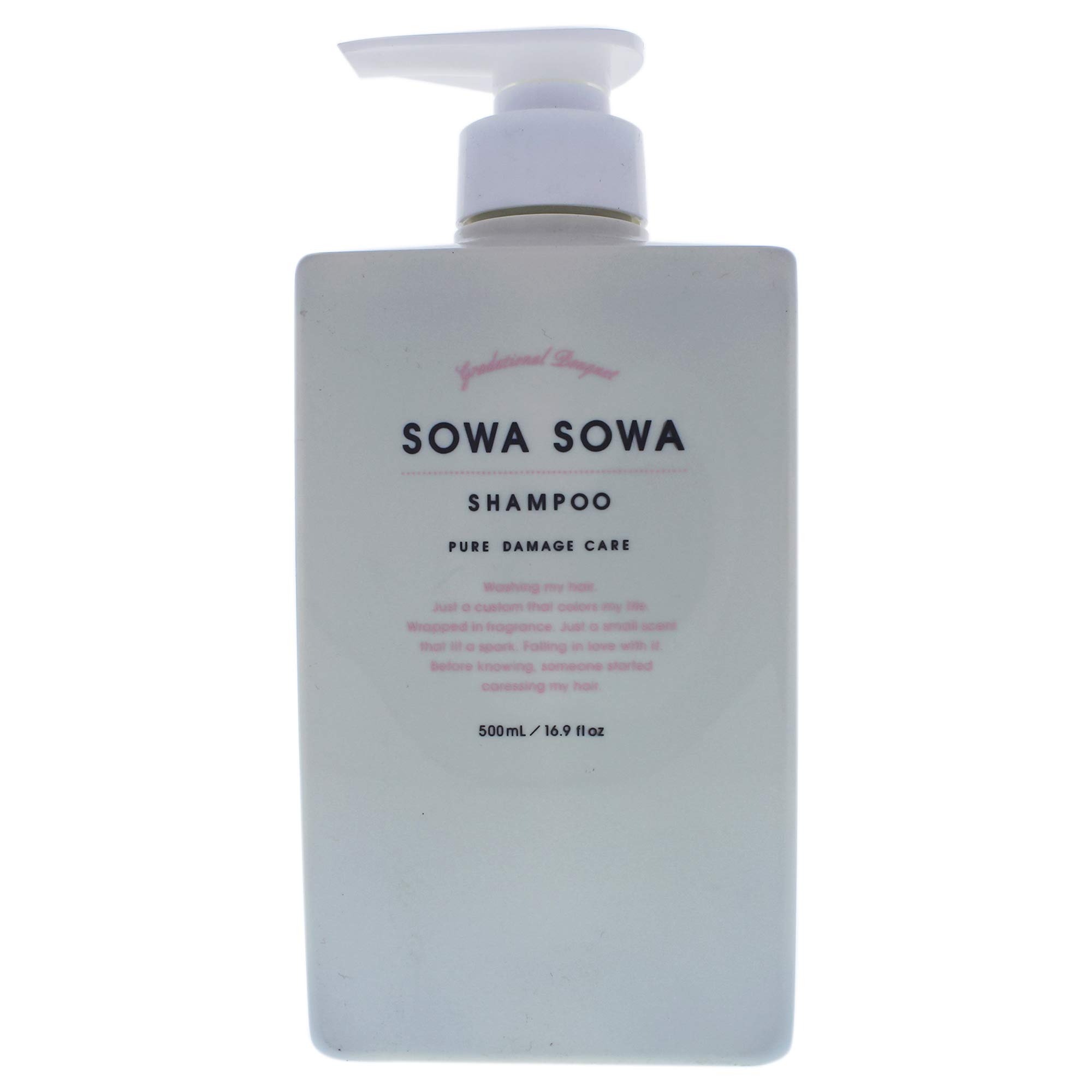 Sowa Sowa Pure Damage Care Shampoo for Women 16.9 Oz Shampoo, 16.9 Ounce