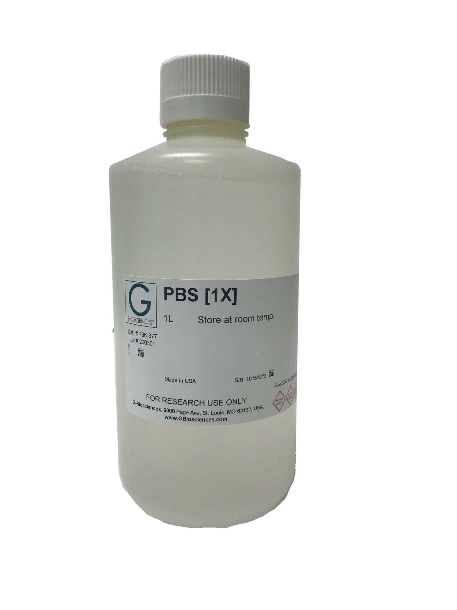 PBS [1X] (Phosphate Buffered Saline), 1 Liter