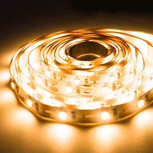 AVEVA Under Cabinet Led Lighting Kit,6.5 FT of 2800k Color Temperature Led Strip Light with Control Dimmer and USB Interface,for Kitchen Cabinet,Counter,Shelf,Tv Back（with 3m Tape）