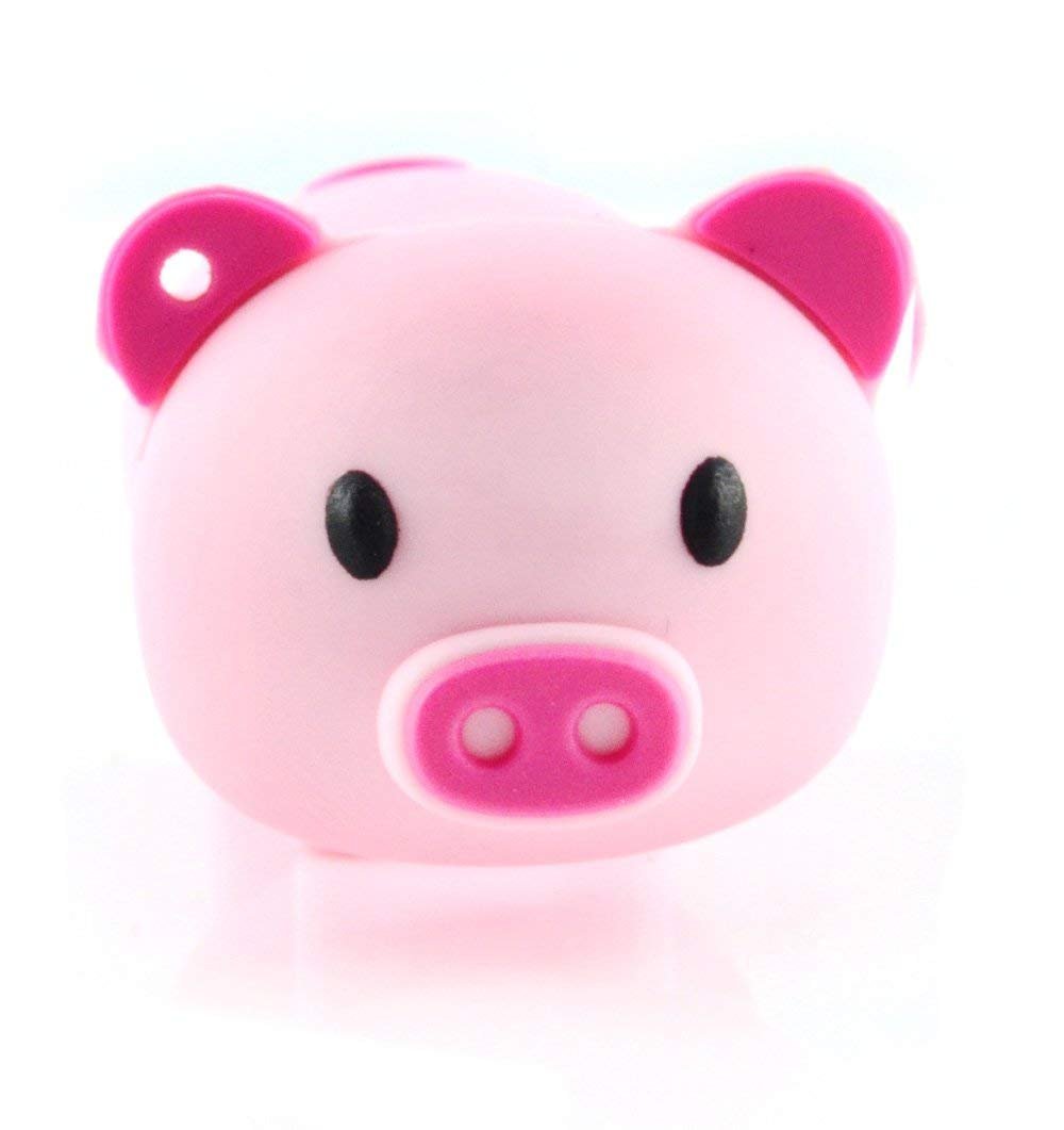 Novelty Pink Piggy Shape Design 32GB USB 2.0 Flash Drive Cute Memory Stick Thumb Drive Data Storage Pendrive Cartoon Jump Drive Gift