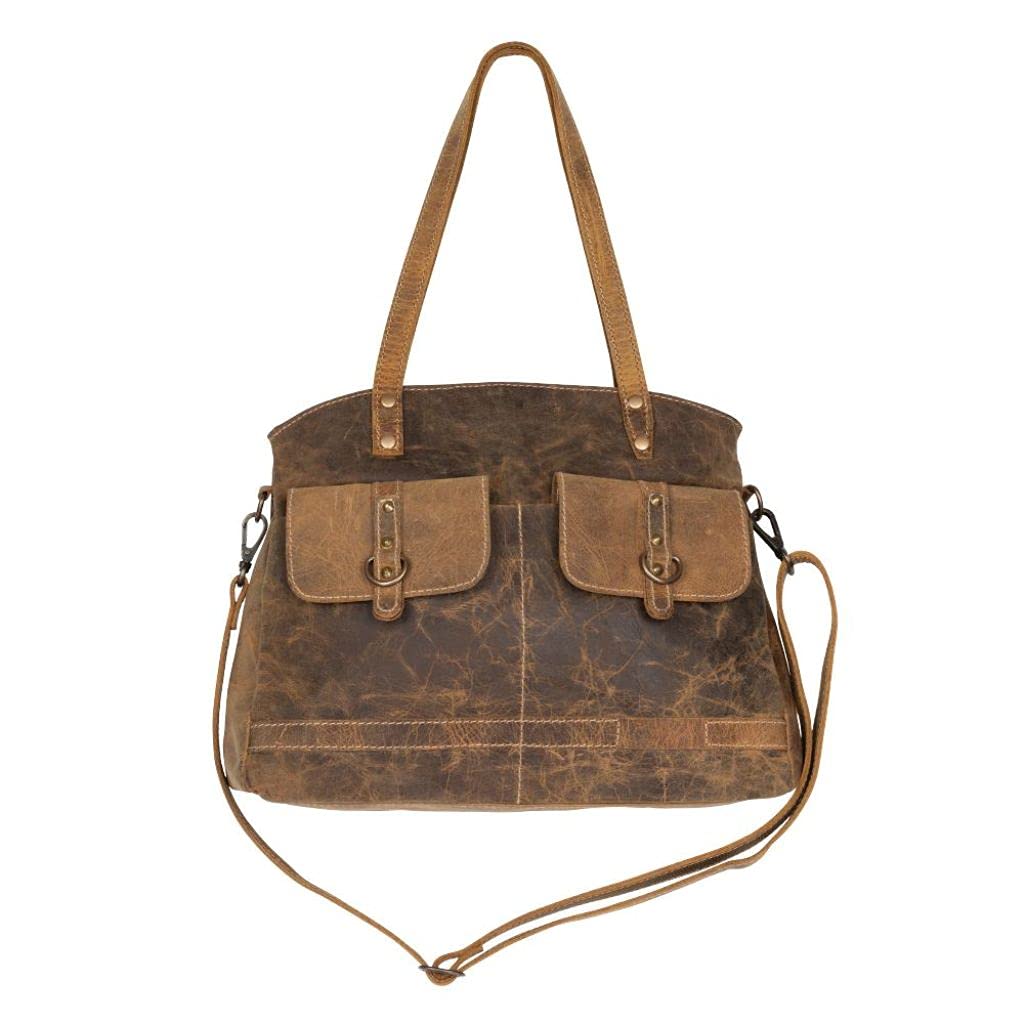 Myra Bag Lady'S First Love Leather Bag Upcycled Leather S-2166