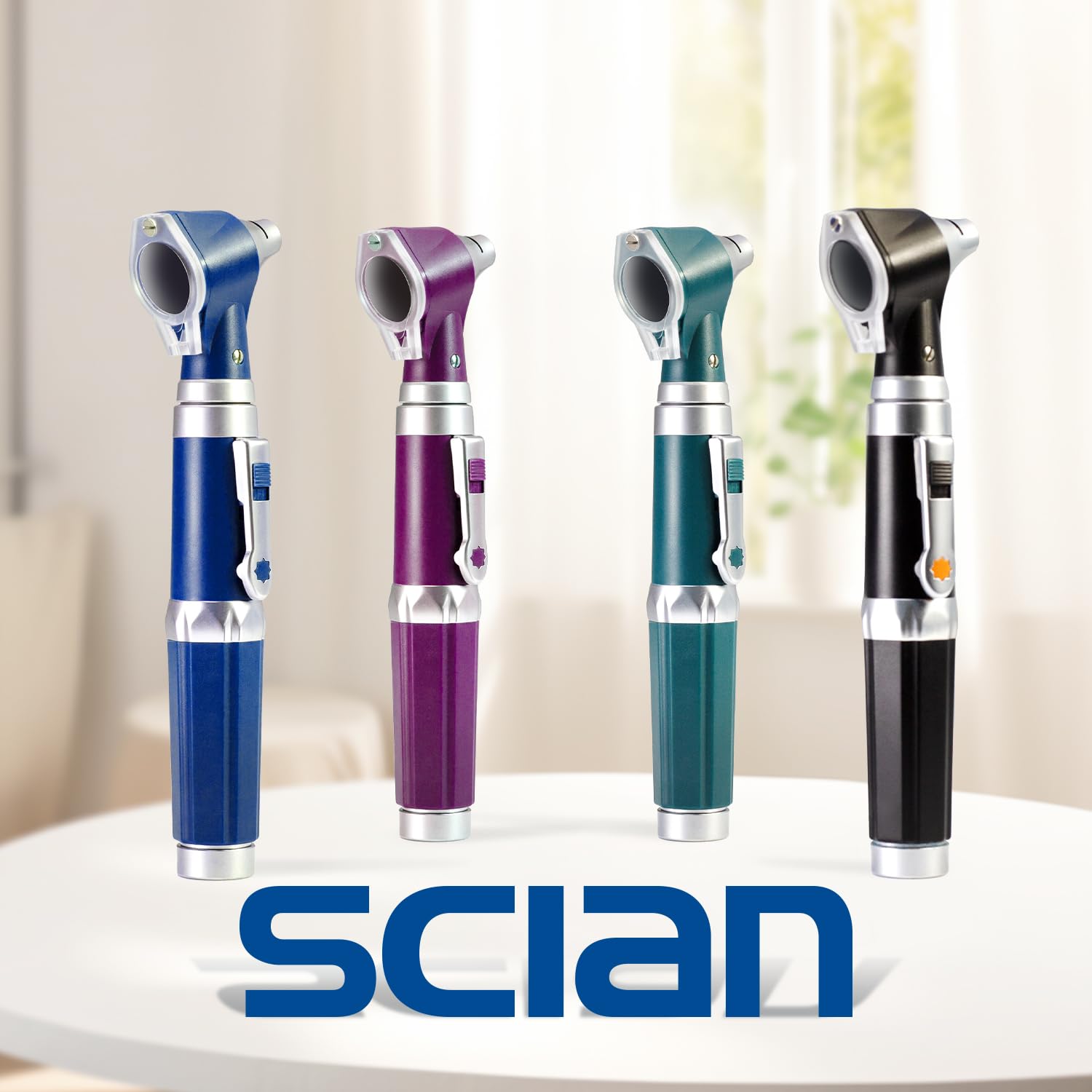 Scian Otoscope - Ear Scope with Light, Ear Infection Detector and Pocket Ear Checker Kit with 3X Magnify Lens, Suitable for Kids, Adults, Doctors, Pets(Black)