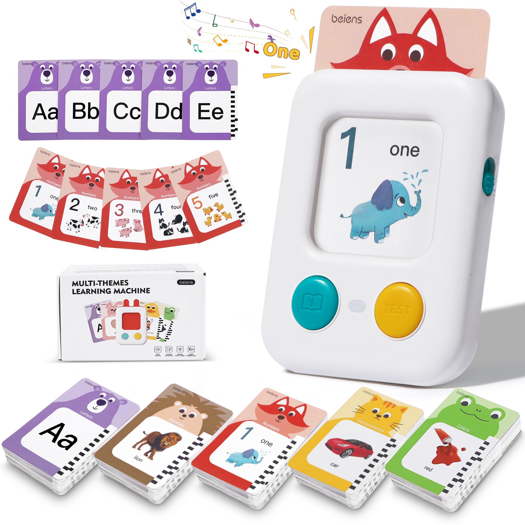 beiens Toddler Toys - Talking Flash Cards for Toddlers 2 3 4 5 6 Year Old with 240 Sight Words - Speech Therapy Autism Sensory Toys for Autistic Children - ABC Learning Educational Montessori Toys