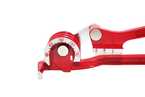 ABN Brake Line Bender - 180 Degree Handheld Tubing Bender for 1/4in, 5/16in, and 3/8in Brake Line Bending Tool