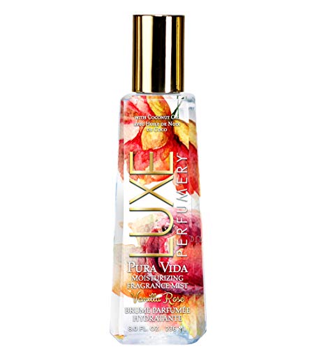 Belcam Bath Therapy Luxe Perfumery Pura Vida Vanilla Rose Moisturizing Fragrance Mist, 236 mL