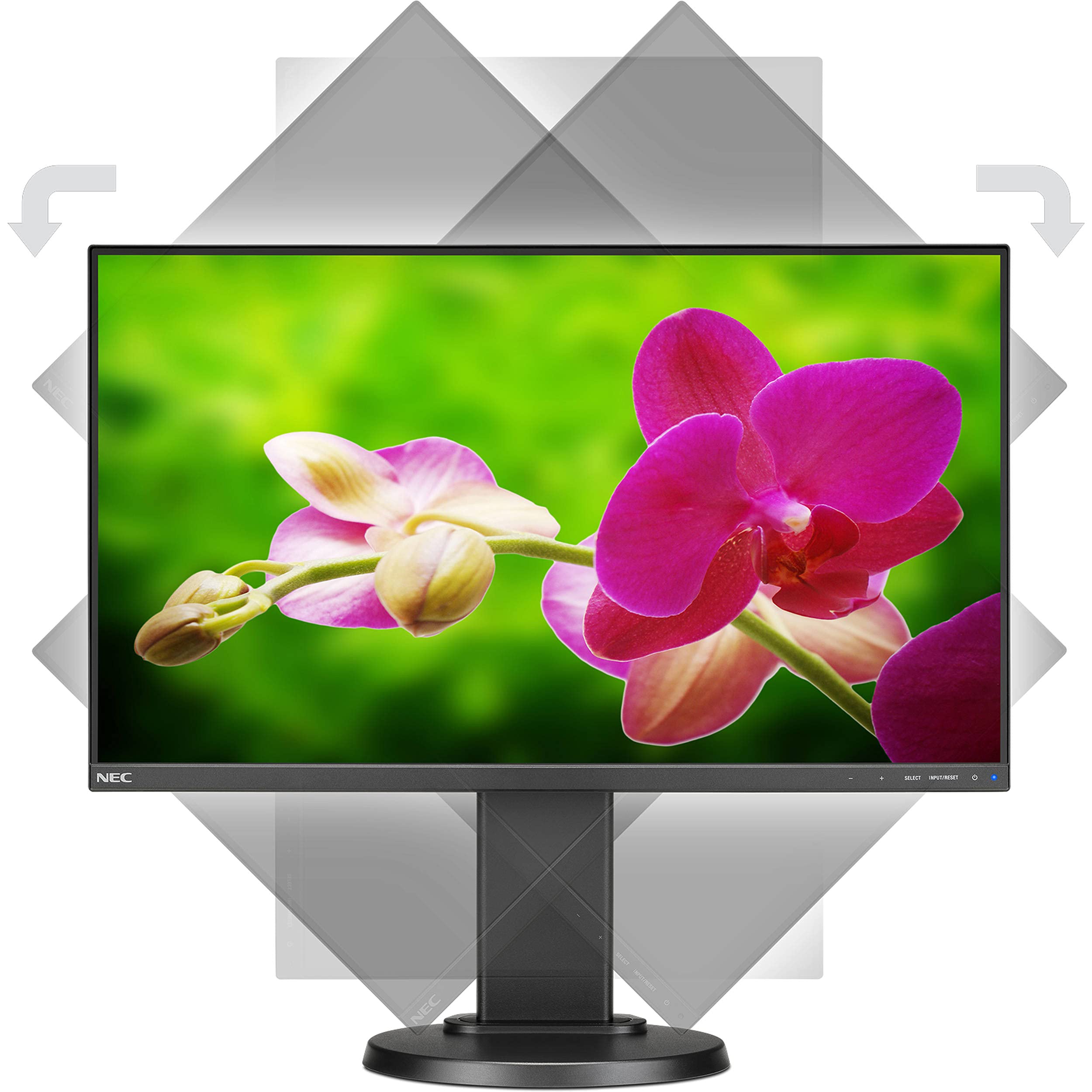 NEC 24INCH Narrow Bezel Desktop Monitor W/IPS Panel, Integrated Speakers and LED BA