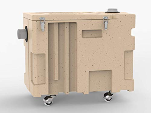 Vodaland - Industrial Grease Trap Intercepter - HDPE with roll Away Wheels, Sediment Trap, and Quick Release Valve.