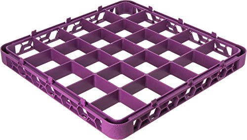 Carlisle FoodService Products RE25C89 OptiClean 25 Compartment Divided Glass Rack Extender, 1.78", Lavender