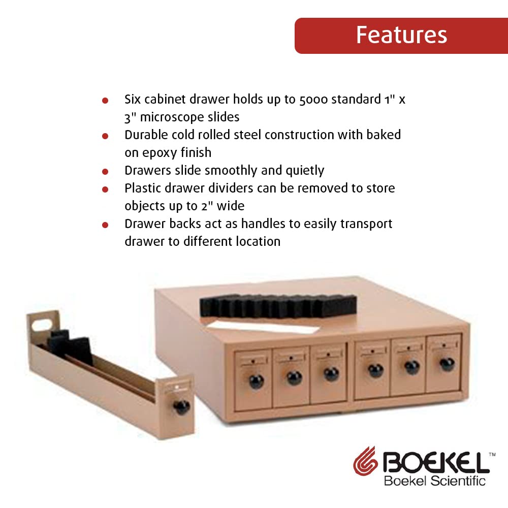 Boekel 141000 Modular Slide Storage Cabinet, 15-3/4" W x 19" D x 5" H
