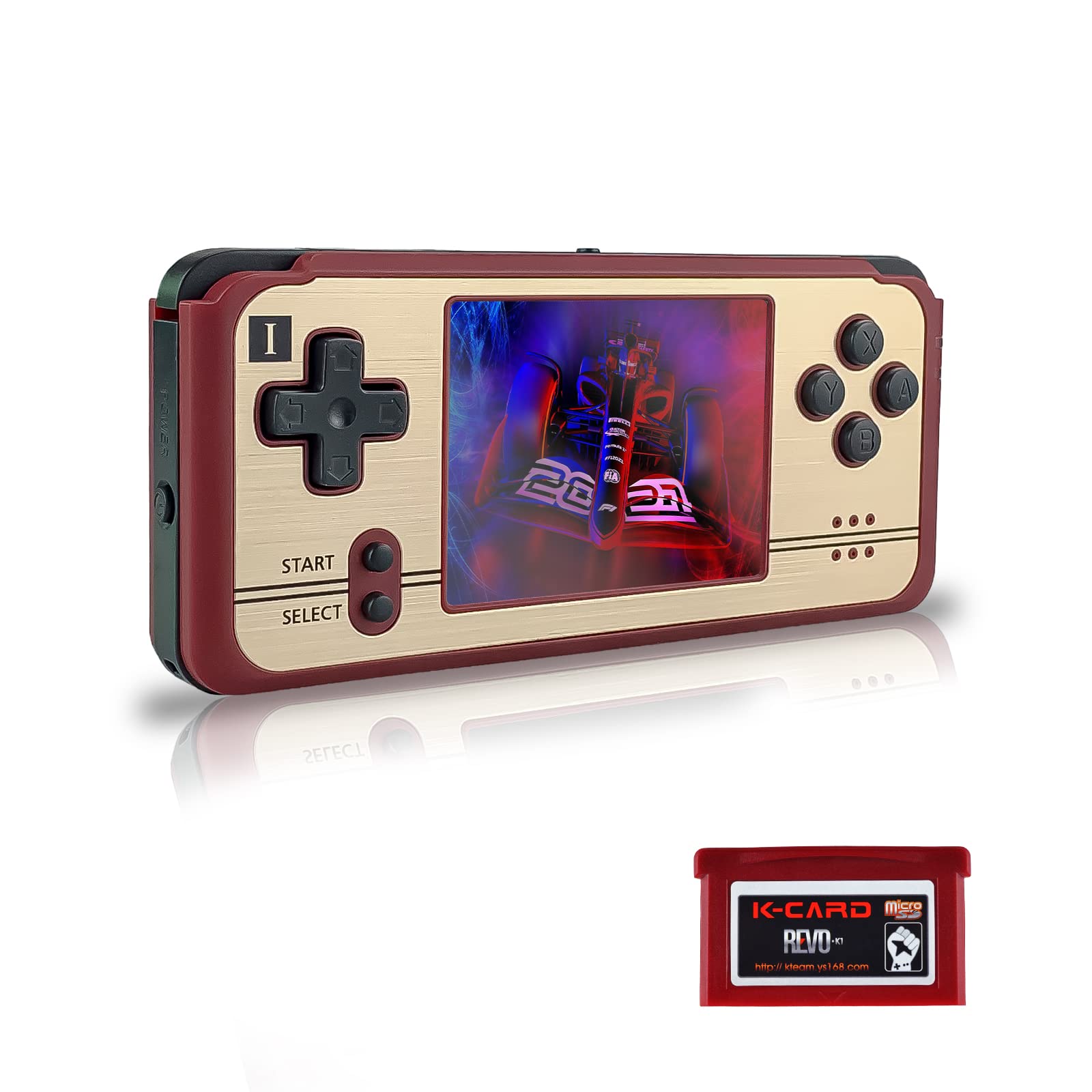 Daxceirry Retro Game K101 Plus Handheld 32 Bit Game Console Mini Video Game Player with 3 inch Screen Support for Official Cartridges Dual Core System (No TF Card Attached)