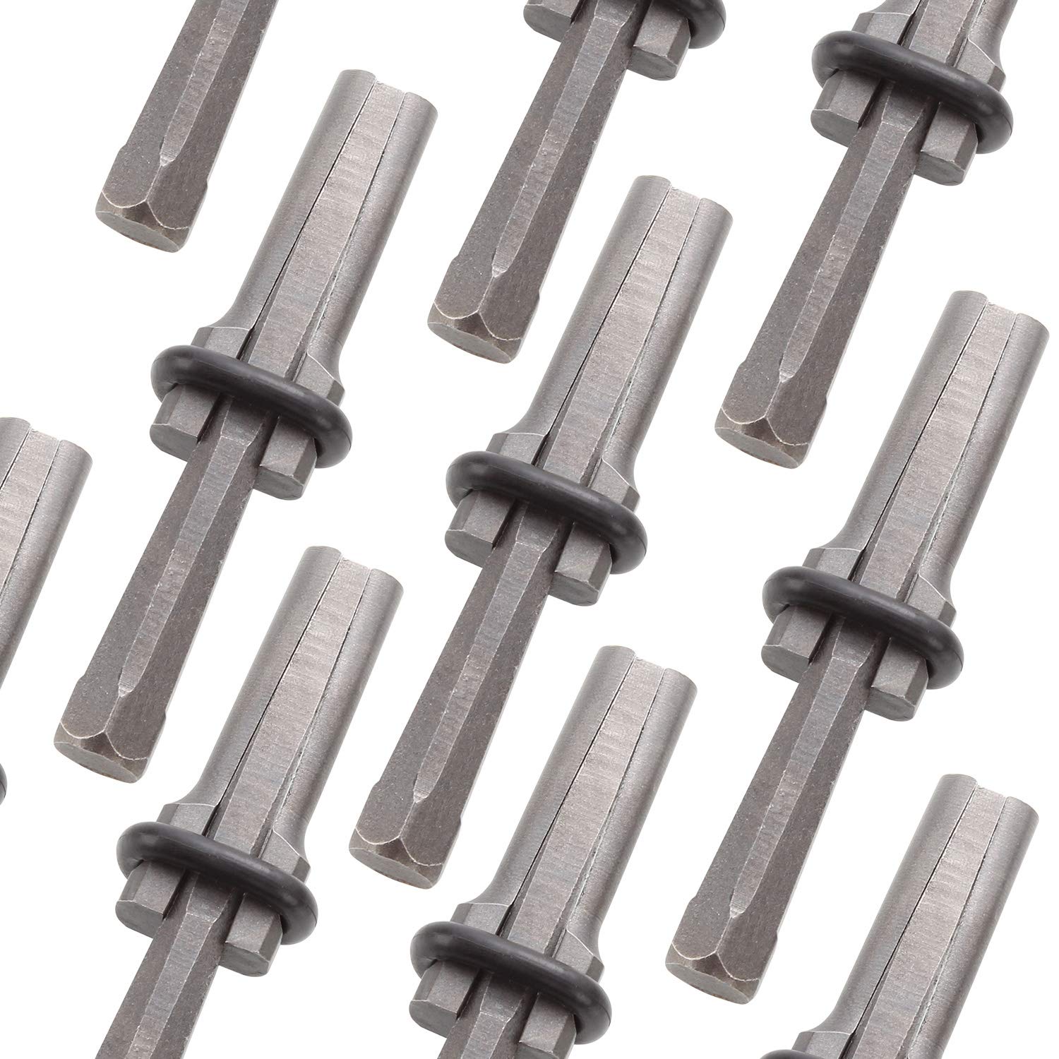 ABuff 10 Packs of Heavy Duty Wedge and Feather Shims, 5/8 Inch Plug Shim and Wedge Concrete Rock Stone Splitter Hand Tools