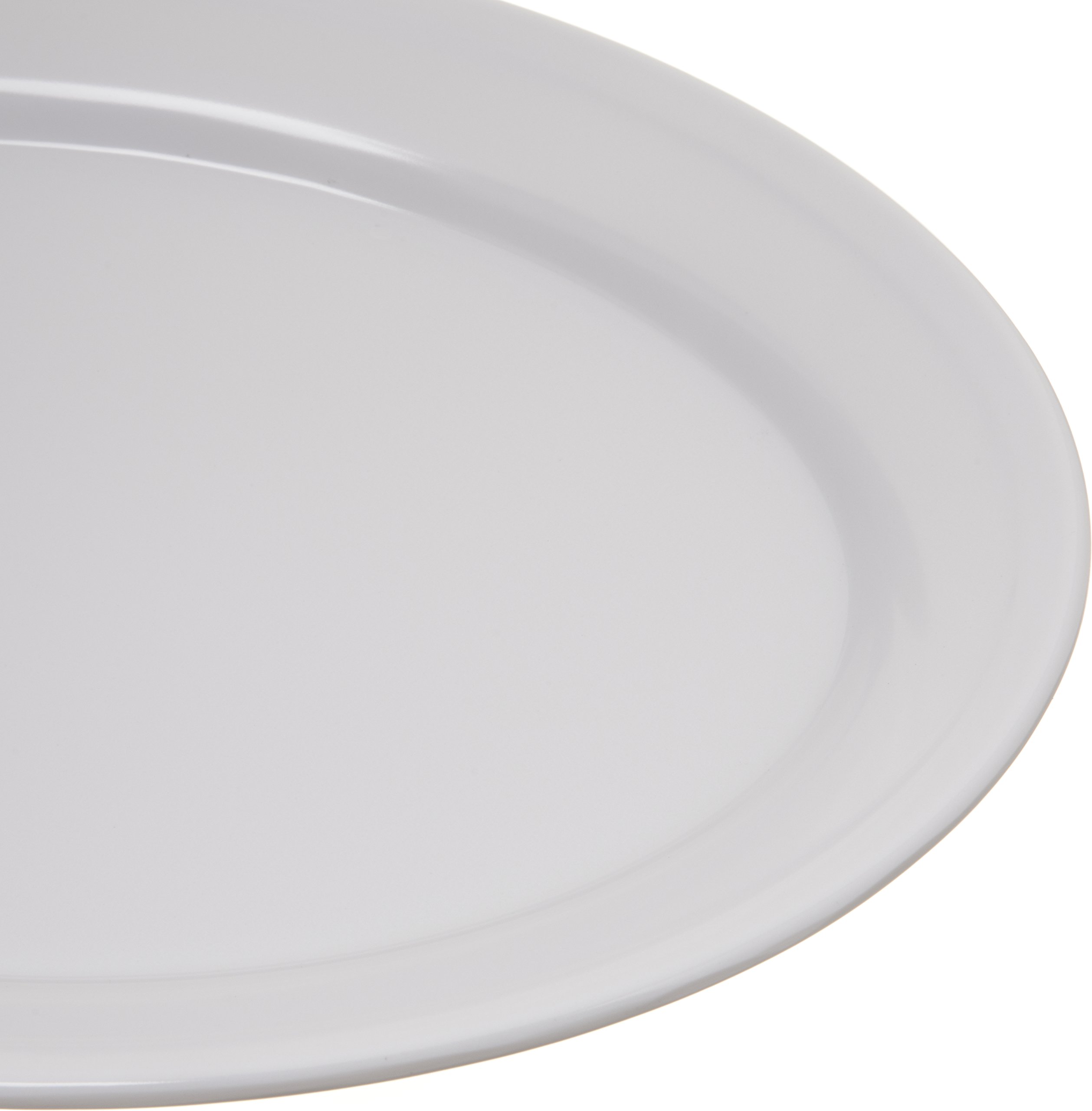 Carlisle FoodService Products 4356002 Dallas Ware Melamine Oval Platter Tray, 12" x 8.50", White (Pack of 24)
