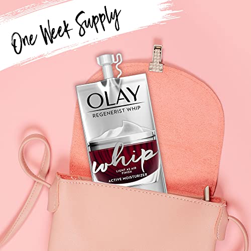 Olay Regenerist Micro-Sculpting Cream Face Moisturizer with Hyaluronic Acid & Vitamin B3+, Fragrance-Free, 1.7 Oz + Whip Face Moisturizer Travel/Trial Size Bundle