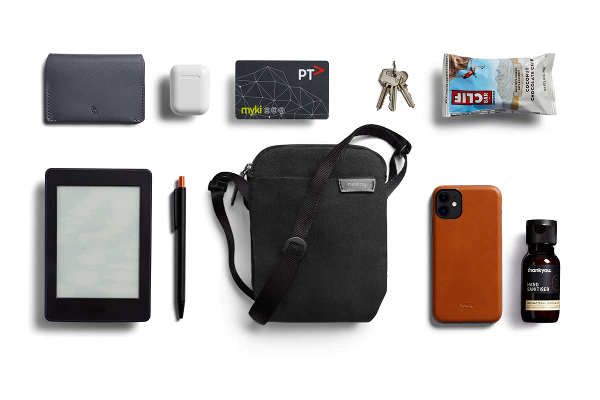 Bellroy City Pouch (cross-body bag, e-reader or small tablet, wallet, sunglasses, phone) - MelbourneBlack