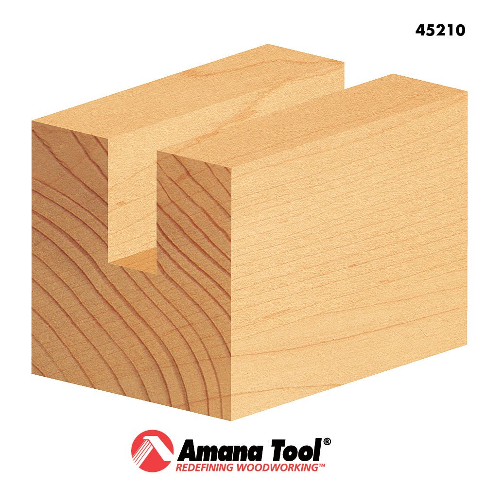 Amana Tool - 45210 Carbide Tipped Straight Plunge High Production 1/4 Dia x 1" 4 S