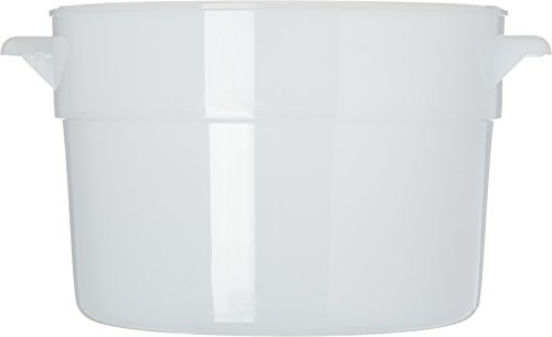 Carlisle FoodService Products BPA-Free Bains Marie Round Storage Container, 2 Quart, White