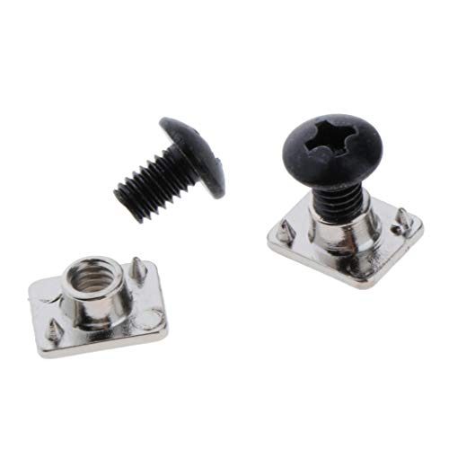 2Pcs Metal Screws Nuts Roller Skates Buckle Strap Screws Replacement Bolts