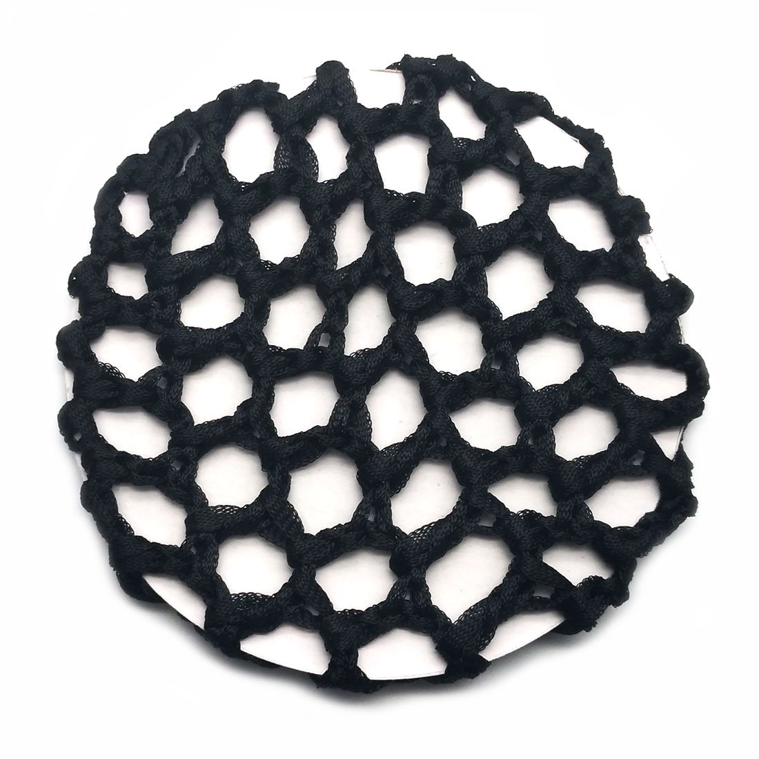 GARASANI 5 Pack Women Ballet Dance Skating Snoods Hair Net Bun Cover Black (Bold mesh)