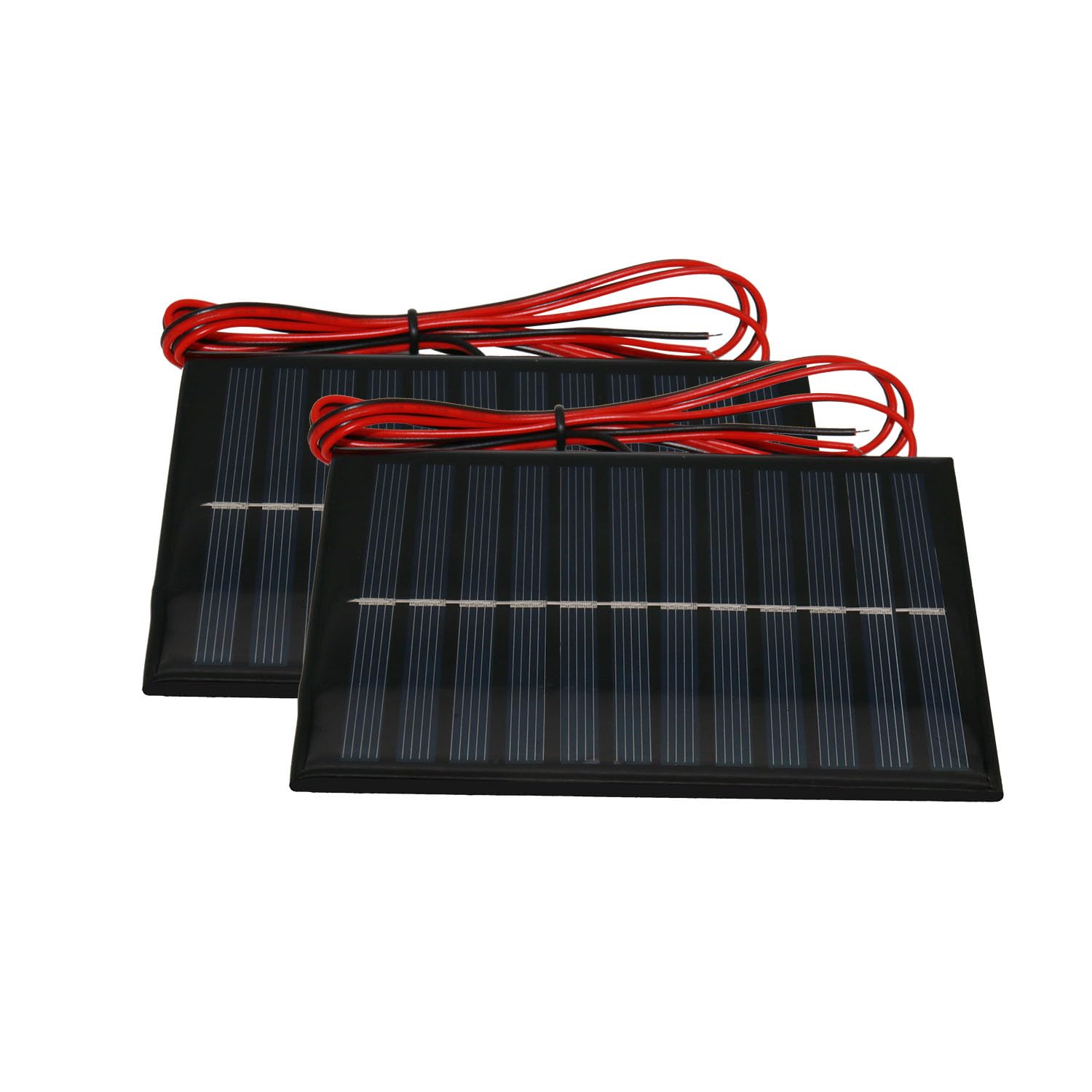 2Pcs Mini Solar Panels for Solar Power, 6V 220mA Mini Solar Panel Kit DIY Electric Toy Photovoltaic Cells Solar Epoxy Cell Charger with 1 Meter Wire 4.72"*3.54"(120mm*90mm)