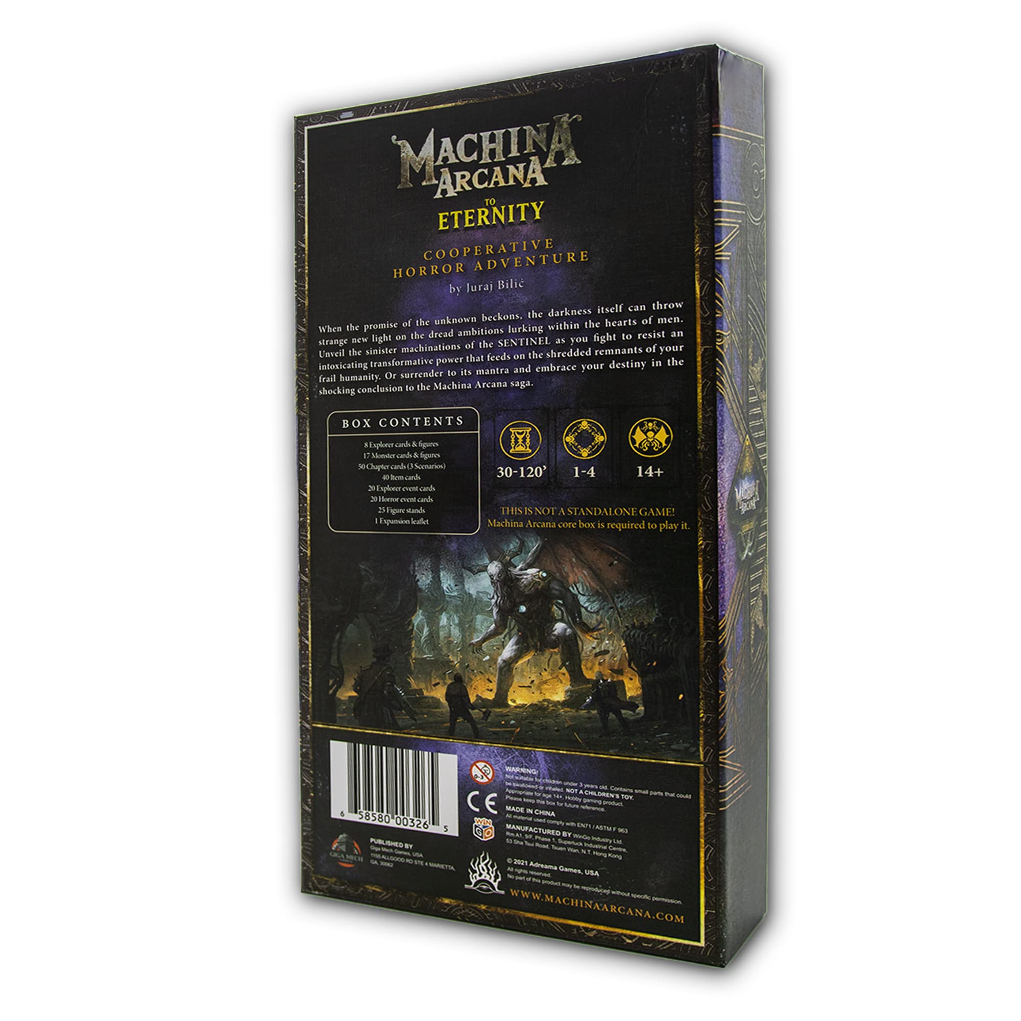 Giga Mech Games Machina Arcana: to Eternity - A Cooperative Horror Adventure Board Game Expansion for 1-4 Players…