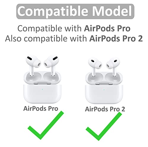 6 Pairs Compatible with AirPods Pro and Pro 2 Ear Tips Buds, Small Size Replacement Silicone Rubber Eartips Earbuds Gel Cover Accessories Compatible with AirPods Pro 2 and Pro - Small White