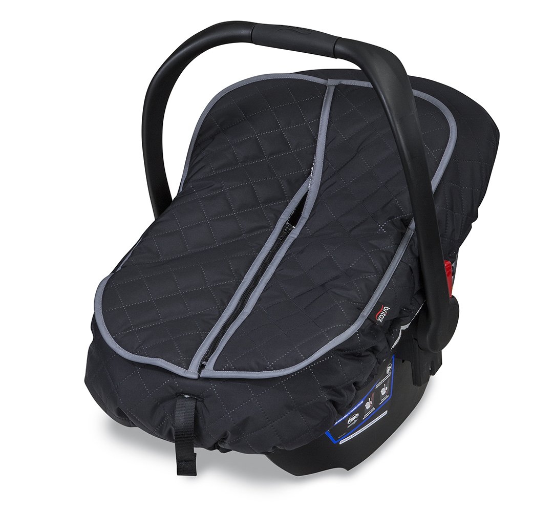 Britax B-Warm Insulated Infant Car Seat Cover, Machine Washable, Polar Mist