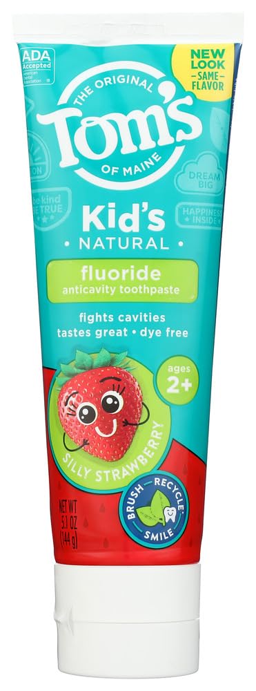 Tom's of Maine Silly Strawberry Children's Anticavity Toothpaste, 5.1 Ounce