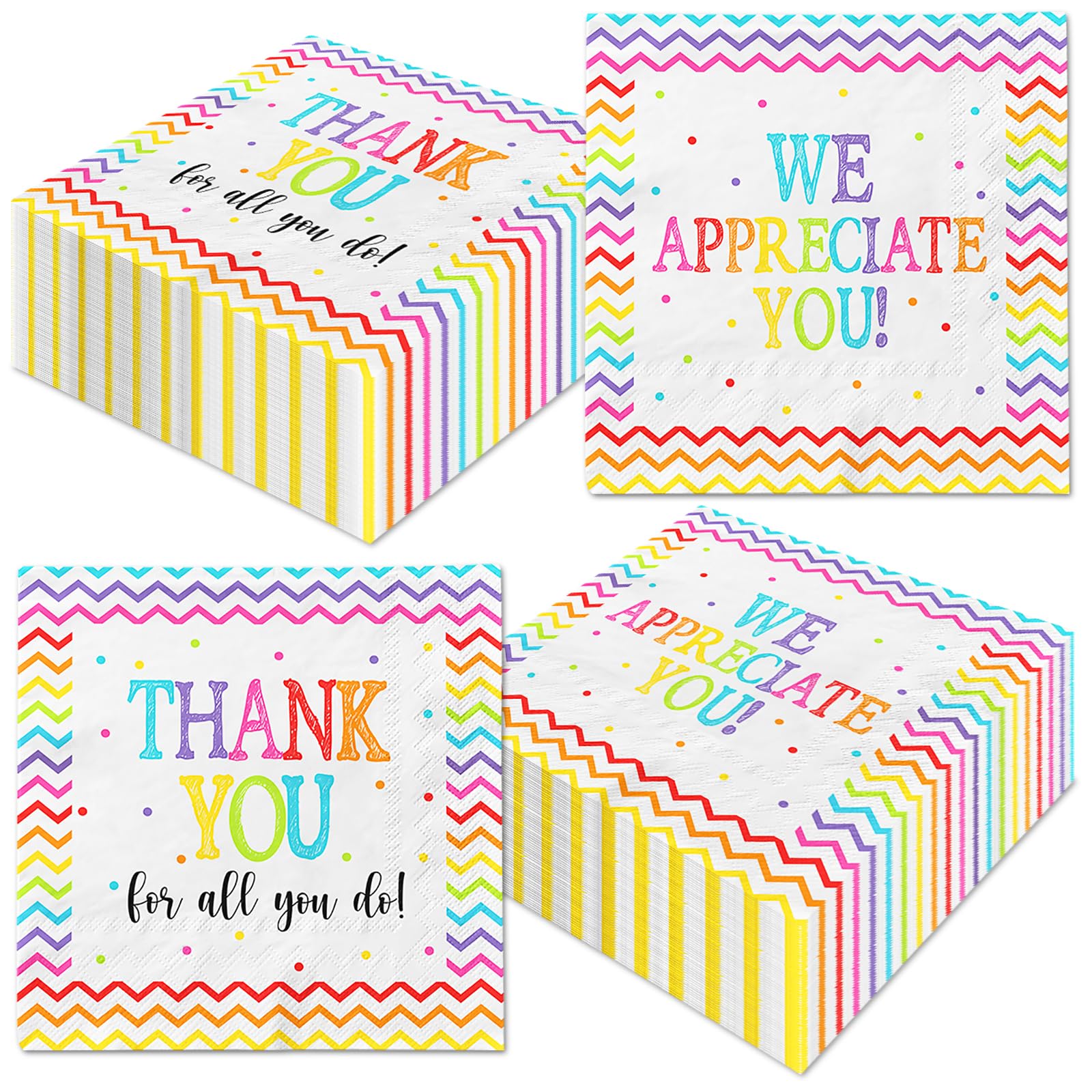 40Pcs Thanksgiving Napkins Thank You Napkins Disposable Thankful Paper Napkins We Appreciate You Napkins Thank You Party Decor Appreciation Napkins Grateful to Employee Teacher Doctor Parents