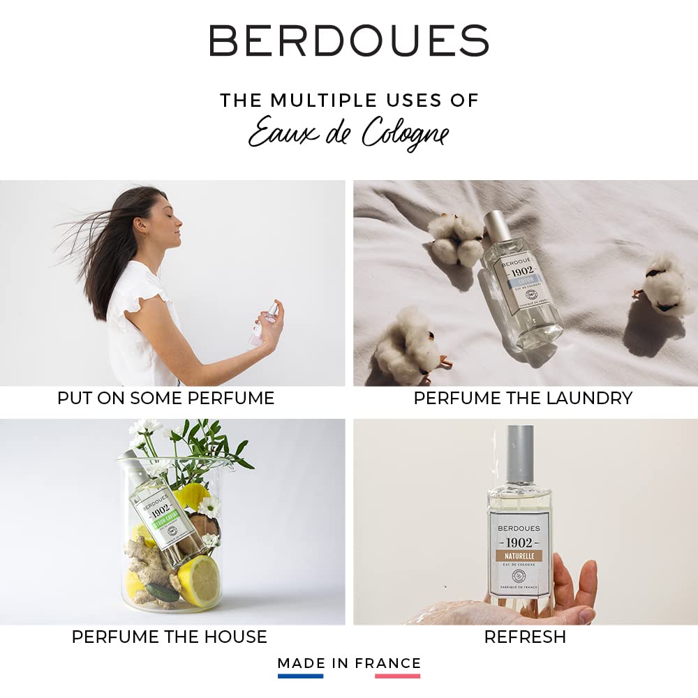 Berdoues Eau de Cologne Spray, Violette, 4.2 Fl Oz