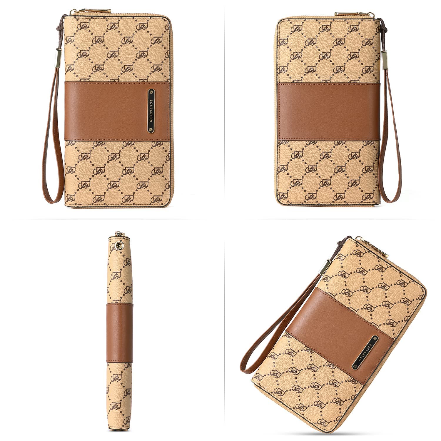 BOSTANTEN Women Leather Handbag bundle Leather Wallets for Women