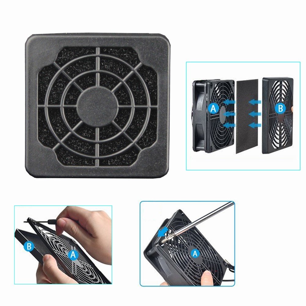 Wathai 2 Pack 40mm PC Fan Dust Filter PC Cooler Fan Filter Dustproof Cover Computer Case Mesh