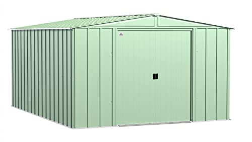 Arrow Classic Steel Storage Shed, 10x14, Sage Green