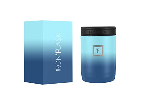 IRON °FLASK Standard Can Cooler 12oz for Beer, Soda, Sparkling Water, Drinks, Insulated Stainless Steel Holder for Regular Cans - Waves