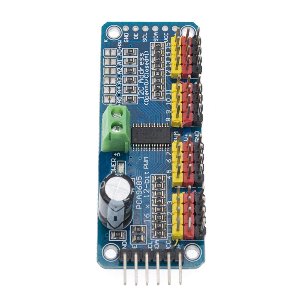 Onyehn PCA9685 IIC Module,16 Channel 12-Bit PWM Servo Motor Driver for Arduino Robot or Raspberry pi(4 Pack)