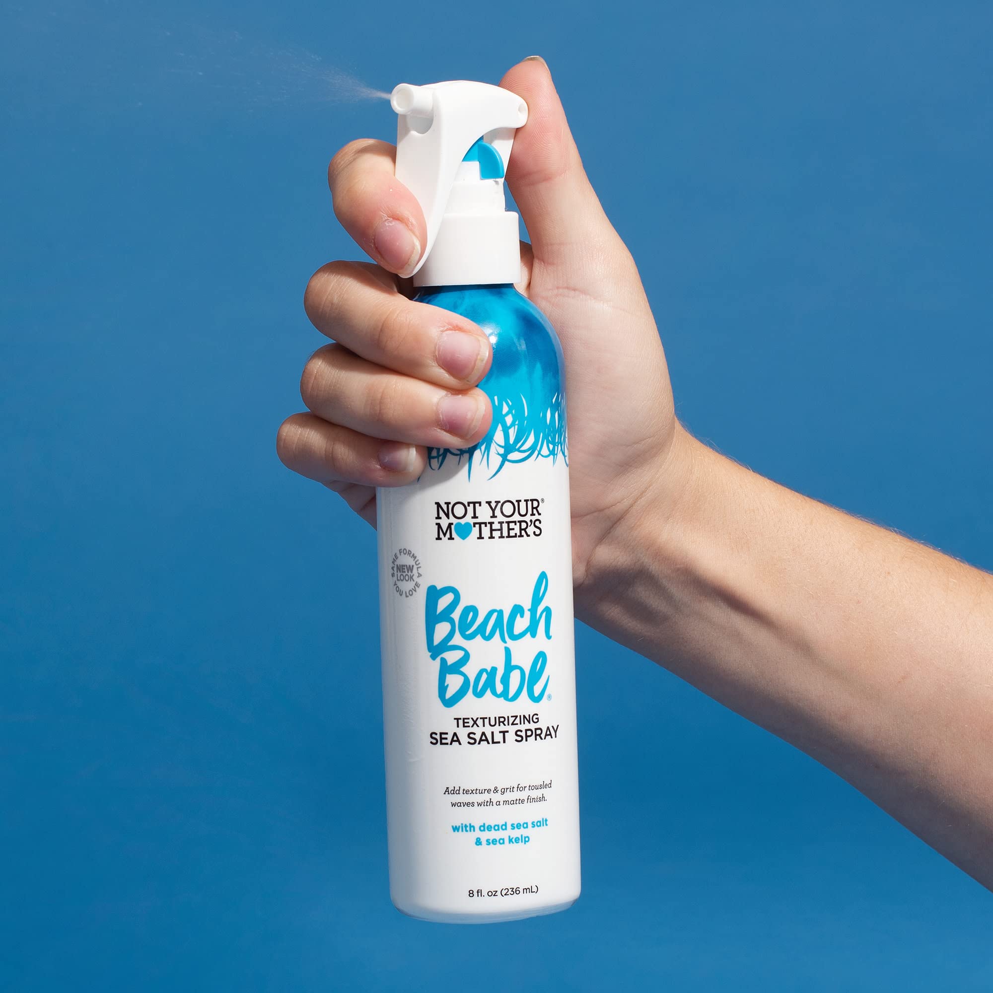 Not Your Mother's Beach Babe Sea Salt Spray - For Tousled Hair Texture with Matte Finish (8 fl oz, 3-Pack)