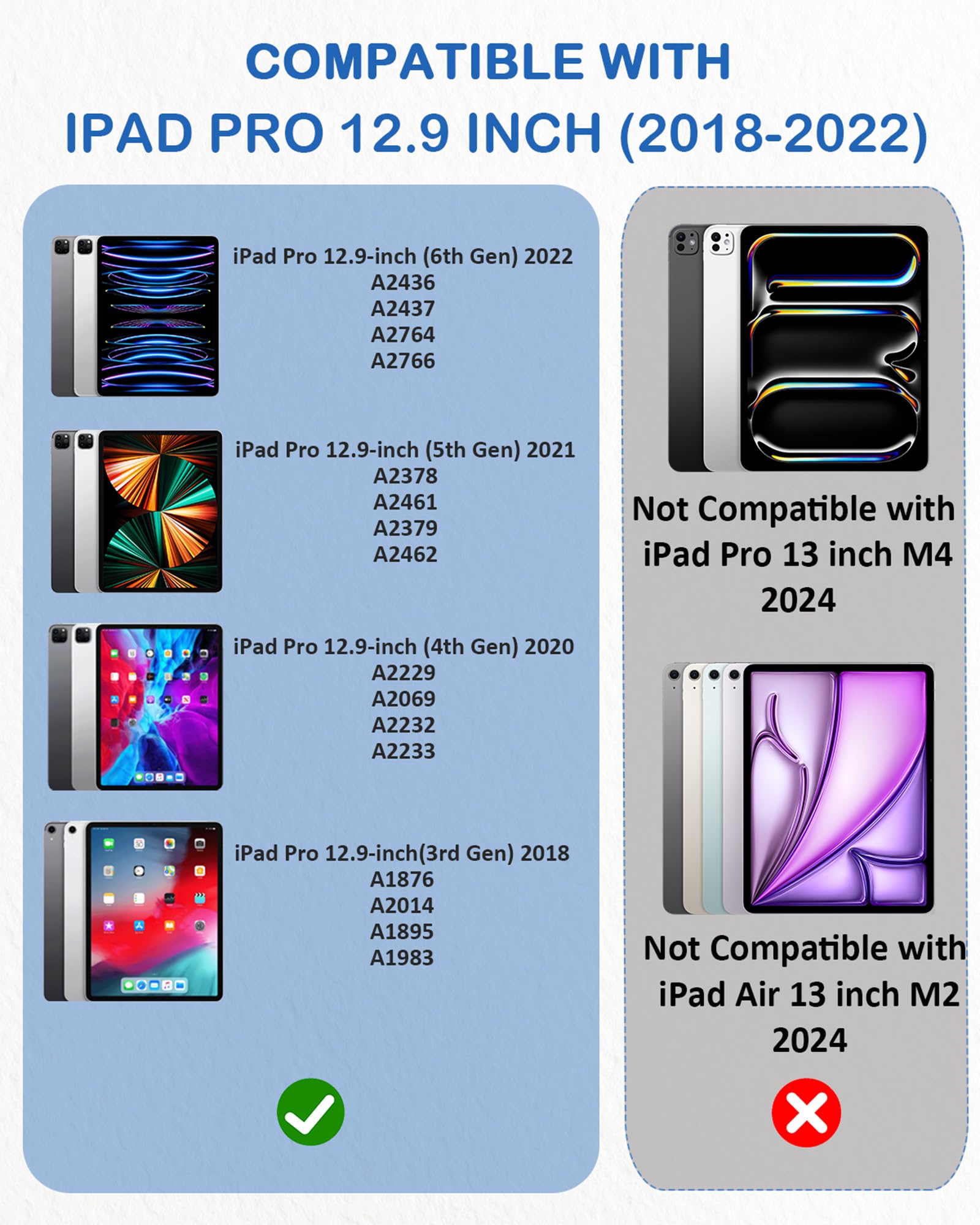 XIRON 2-Pack Paper Screen Protectorfor iPad Pro 12.9 2022/2021/2020 (6th/5th/4th Generation), Matte PET Film for iPad Pro 12.9, Write and Draw Like on Paper, Anti-Glare Screen Protector