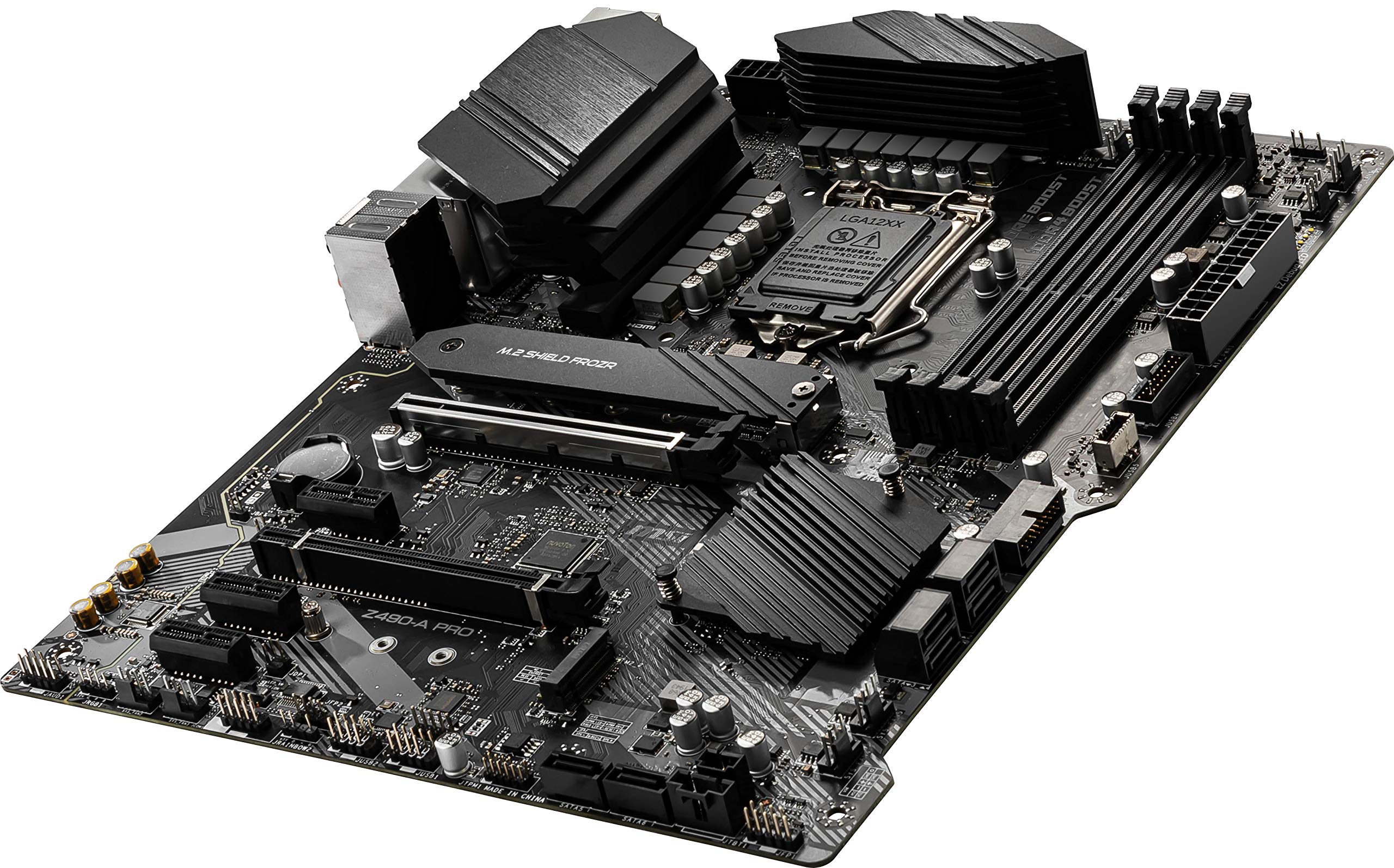 MSI Z490-A PRO ProSeries ATX Motherboard (10th Gen Intel Core, LGA 1200 Socket, DDR4, Dual M.2 Slots, USB 3.2 Gen 2, 2.5G LAN, DP/HDMI)