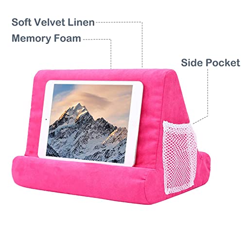 JoinHome Soft Pillow Tablet Pillow Stand for Ipad Stand Mult-Angle Tablet Phone Holder Lap Stand Mobile Phone Holder (Light Blue)